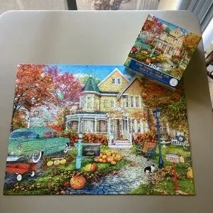 ceaco | Games | 75piece Ceaco Autumn Townhouse Puzzle | Poshmark